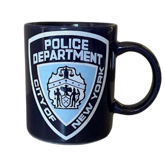 Dining | Nypd Vintage Coffee Mug New York Police City Mugs Navy Blue ...